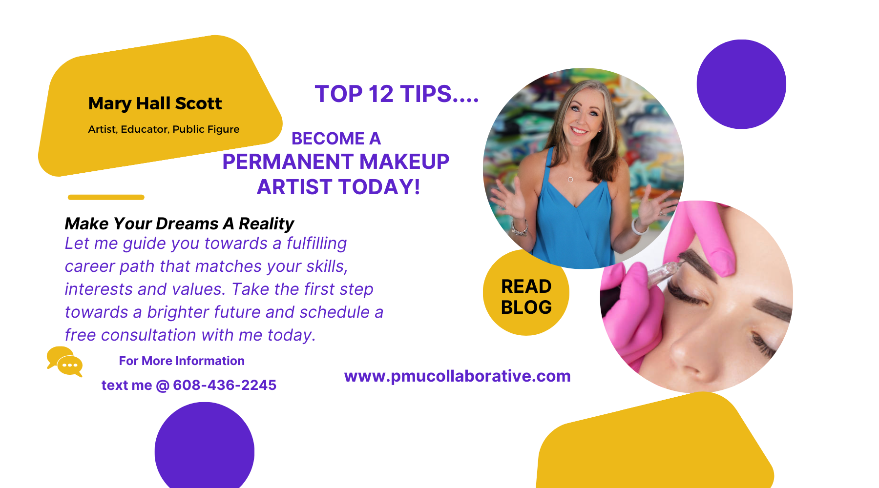 Become a PMU artist today....top 12 tips to help you in your journey ...